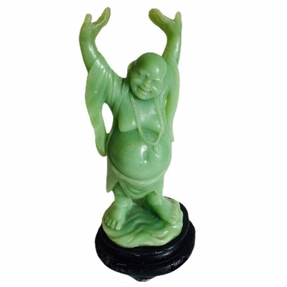Santini | Art | Vintage A Santini Italy Jade Green Buddha ...